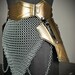 Brave Lady Armor, Medieval Knight Tassets Armor With Chainmail, Female ...
