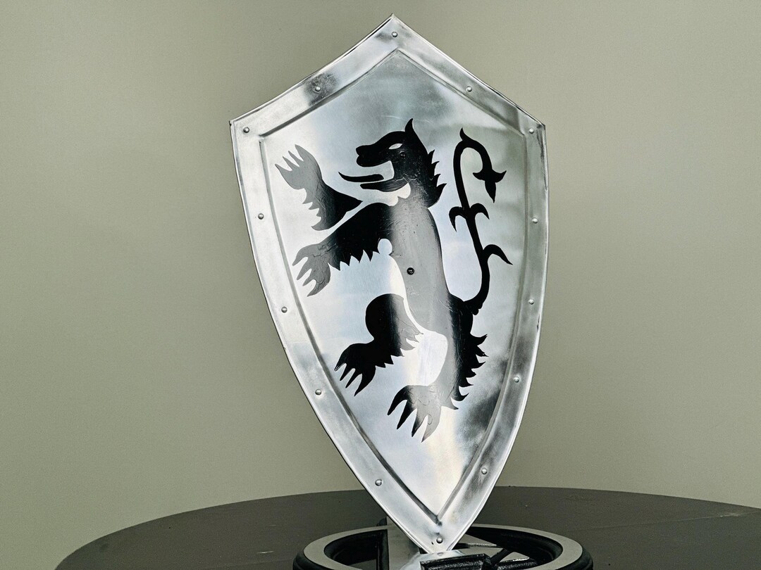 Crusader Knight Shield | Dragon Templar Shield | Medieval Armor Steel ...