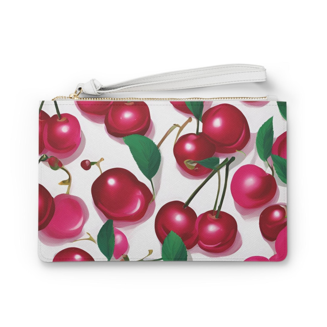 Mini Cherries Clutch Bag, Cherry Design Purse for Women, Wedding ...