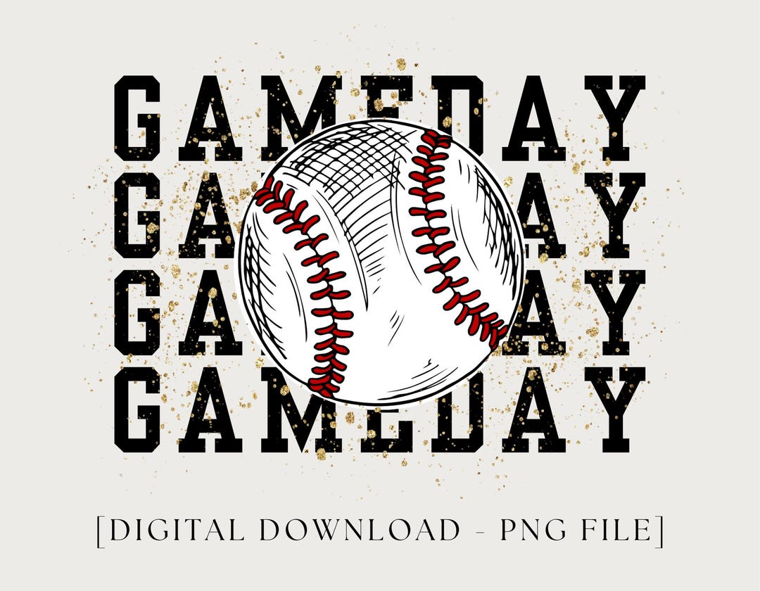 Gameday Baseball Png, Baseball Season Png, Gameday Png, Digital ...