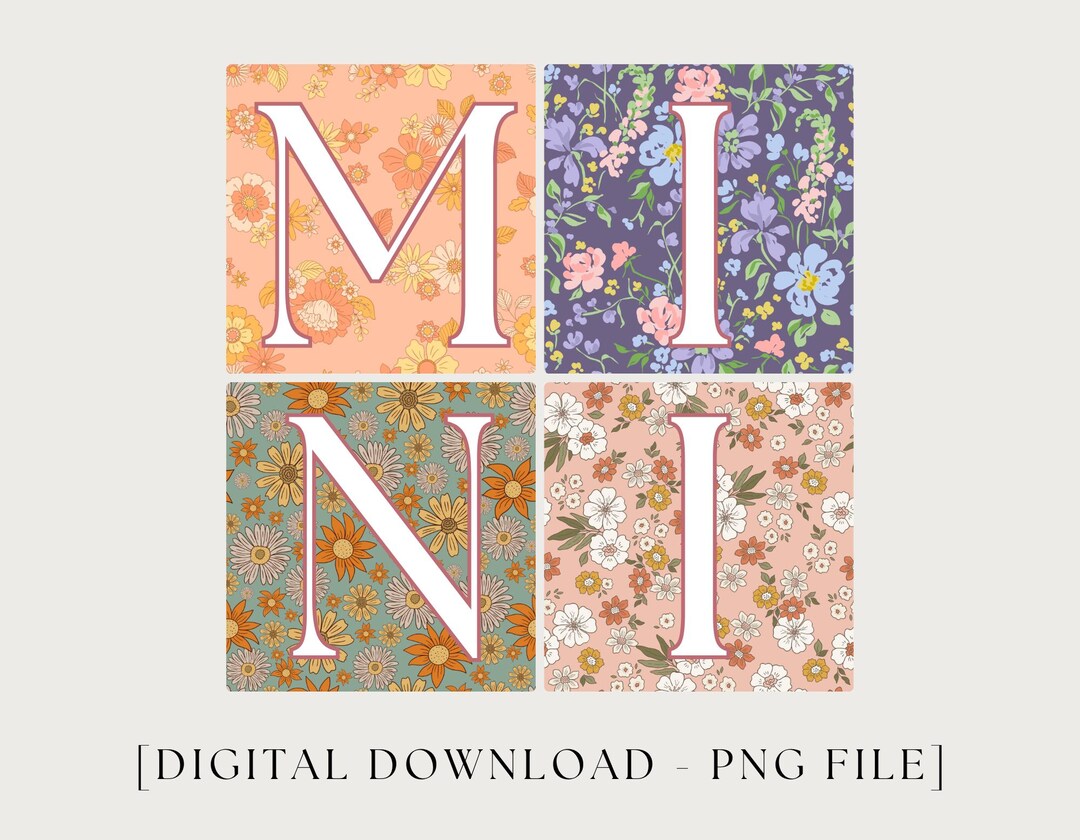 MINI Png, Spring Png, Flowers Png, Spring Colors Png, Digital Download ...