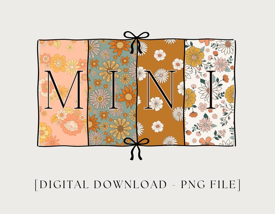MINI Png, Spring Flowers Png, Flowers and Bows Png, Spring Colors Png ...