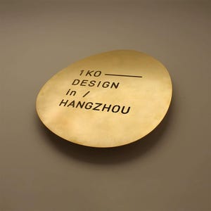 Custom Engraved Solid Brass Name Plate, Modern Office Sign - Etsy
