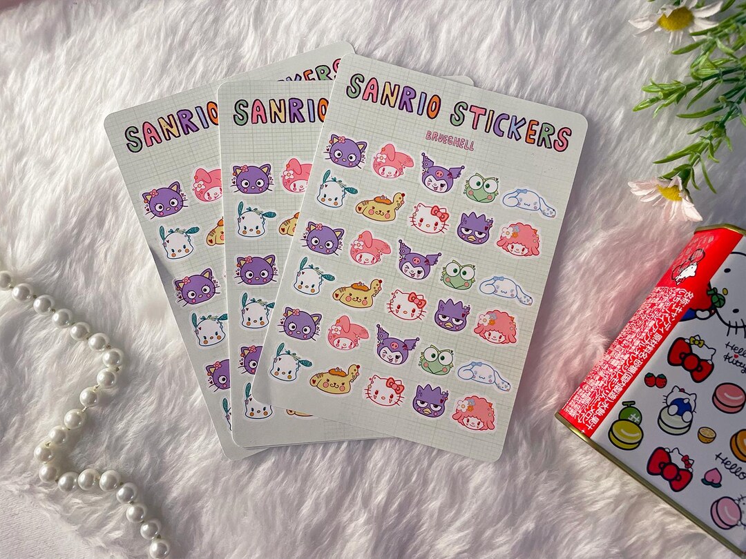 Sanrio Sticker Sheet - Etsy