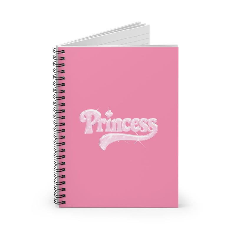 Spiral Notebook Pink Princess Ruled Line, Journal, Diary, Writing Pad ...