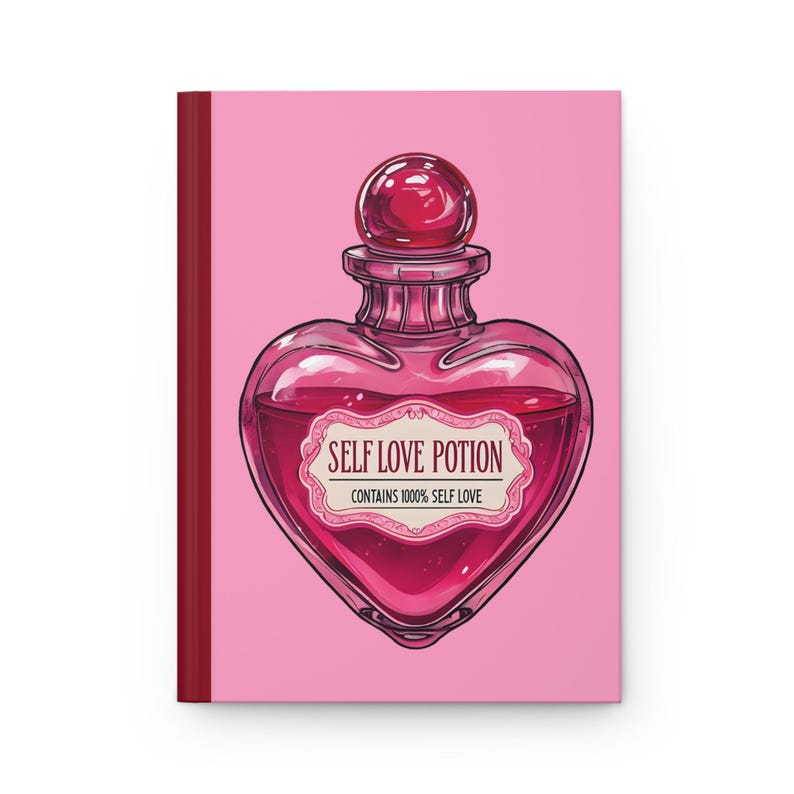 Pink Self-love Potion Hardcover Journal Matte Valentines Day Diary ...