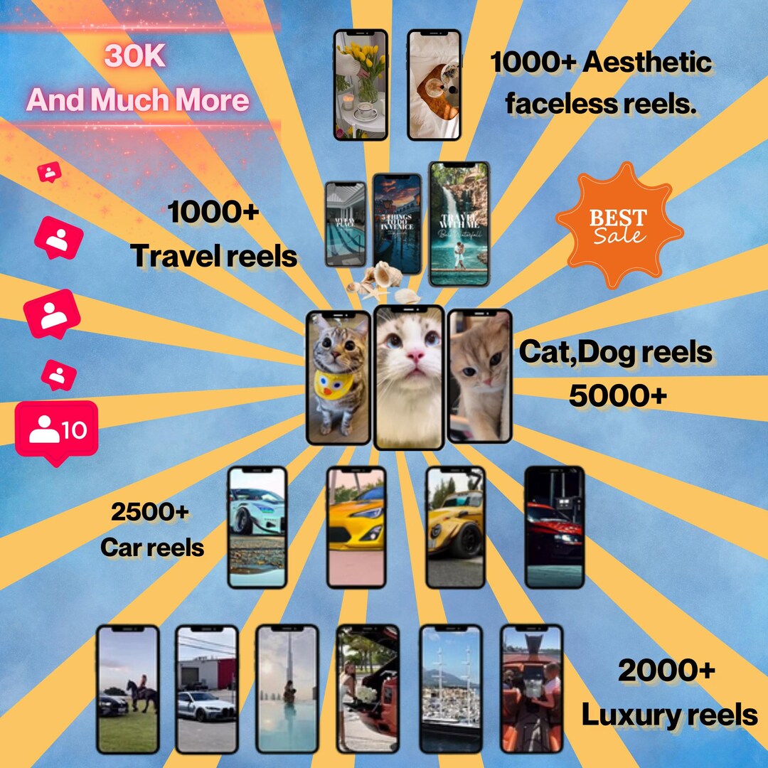 30,000+ Mega Reels Bundle | Nature & Travel Video Clips | Faceless ...