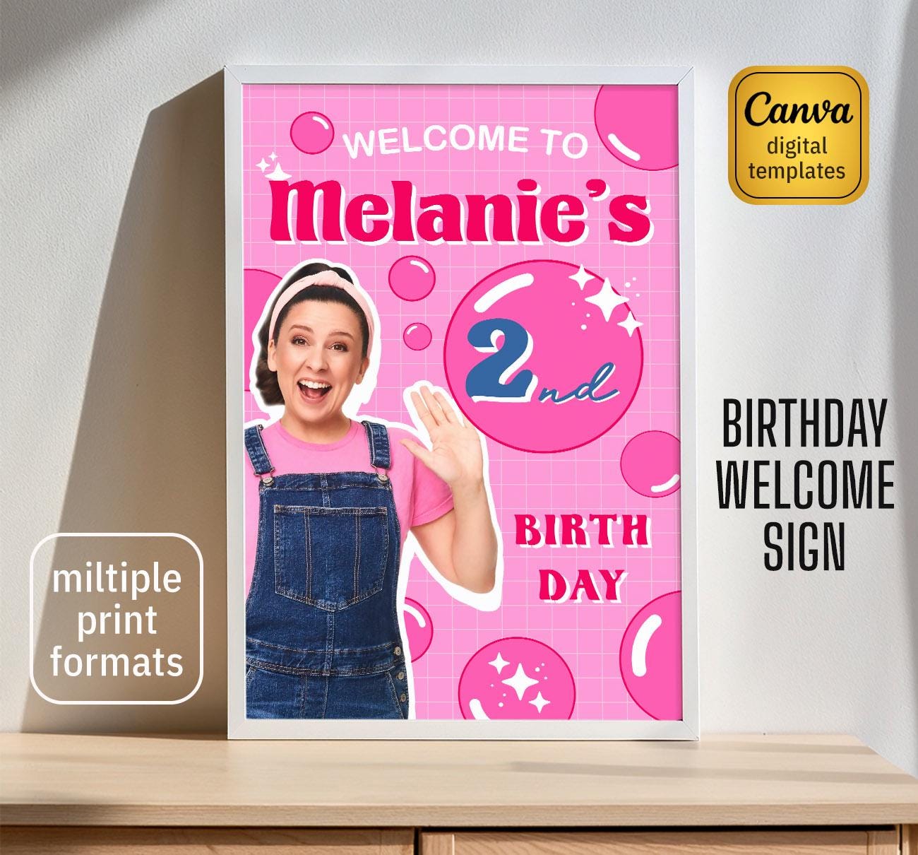 Ms Rachel Welcome In, Ms Rachel Welcome Sign, Printable Editable Girl ...