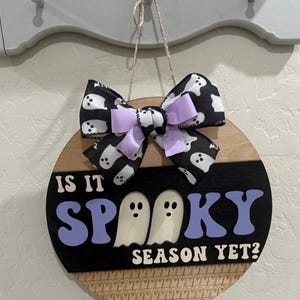 Spooky Halloween Door Sign - Etsy