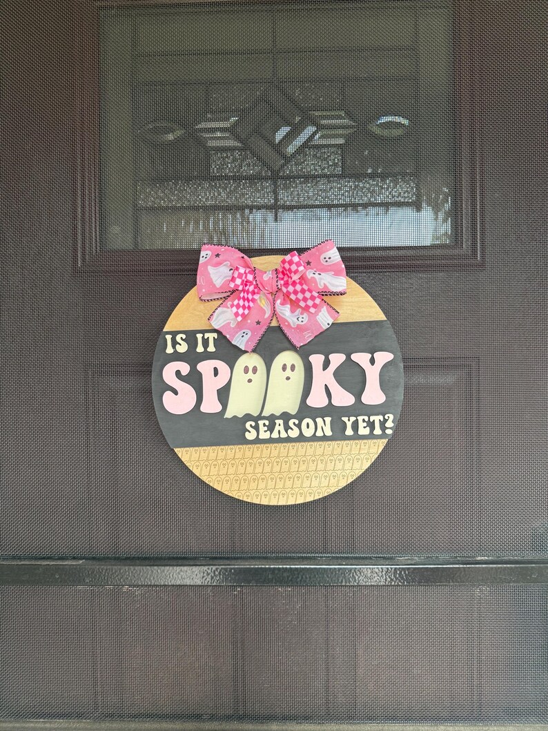 Spooky Halloween Door Sign - Etsy