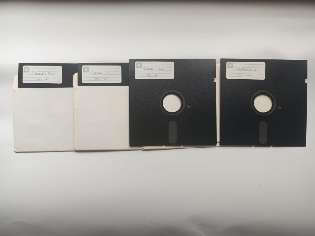 Ms Dos Atari Commodore Amiga Side Kick Plus Sidekick Game 5 1/4 Inch ...