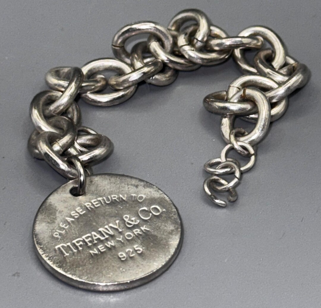 Vintage Collectible Rare Tiffany & Co 925 Sterling Silver Please Return ...