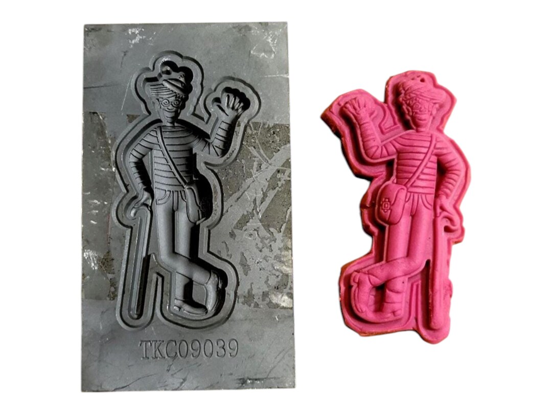 Where's Wally or Waldo Collectible Steel Metal Impression Mould Mold ...