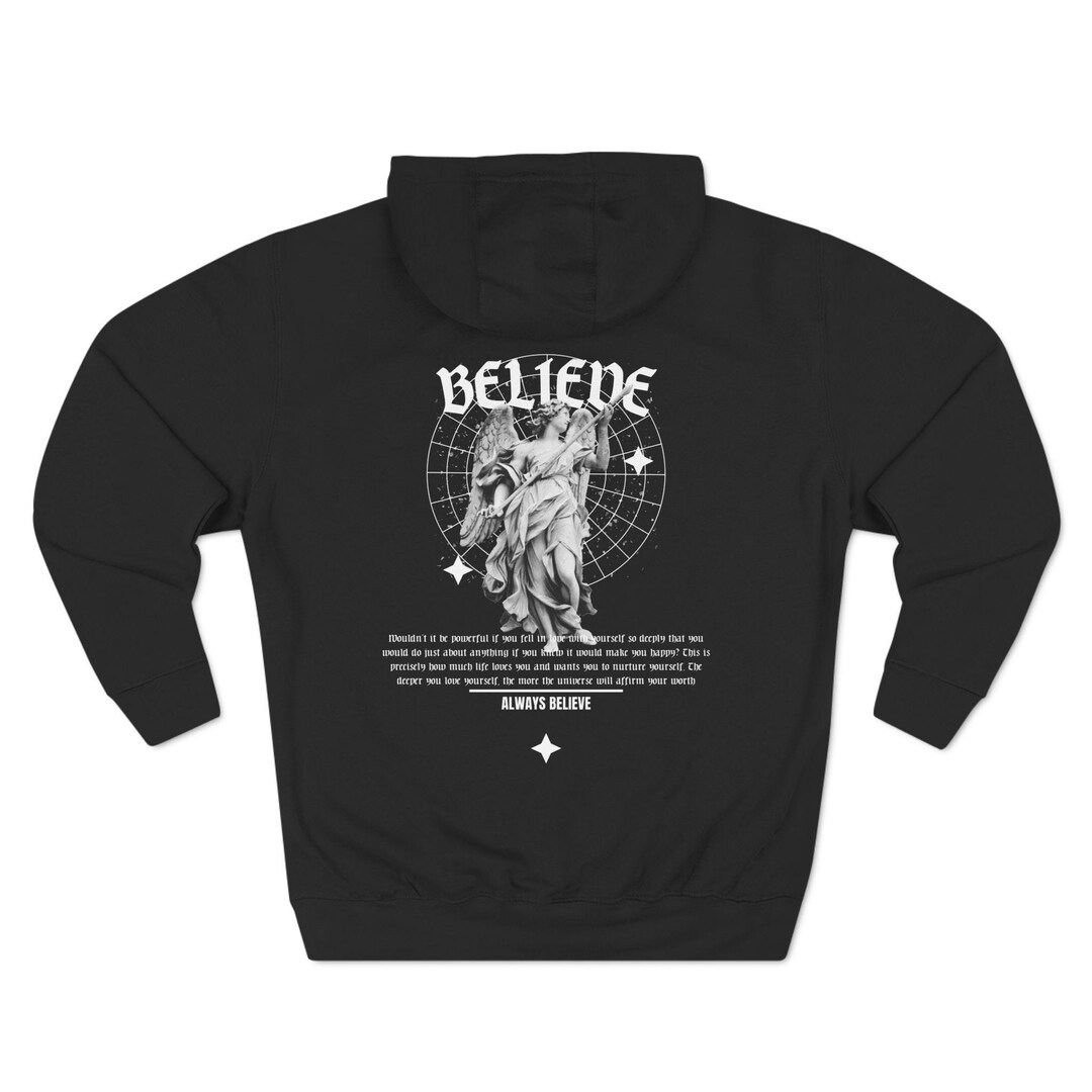 Motivational Quotes Greek God Three-panel Fleece Hoodie, Unisex ...