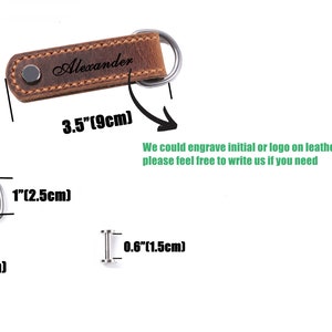 Personalized Leather Key Folder Holder , Natural Leather Key Organizer ...