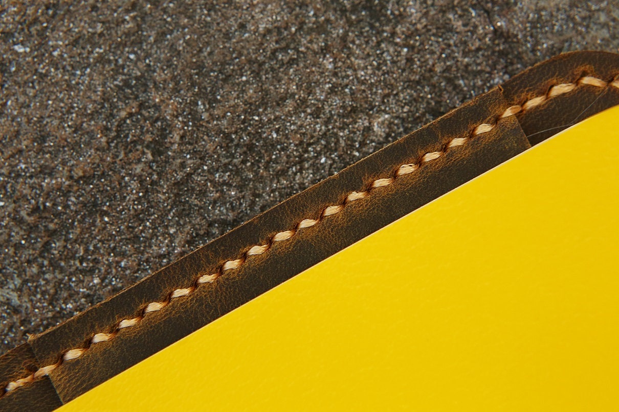 Vintage A6 notebook field notes leather Portfolio cover / | Etsy