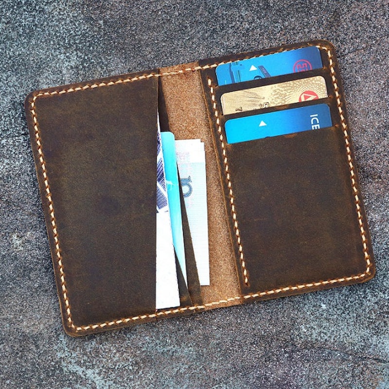 Minimal Leather Wallet - Etsy
