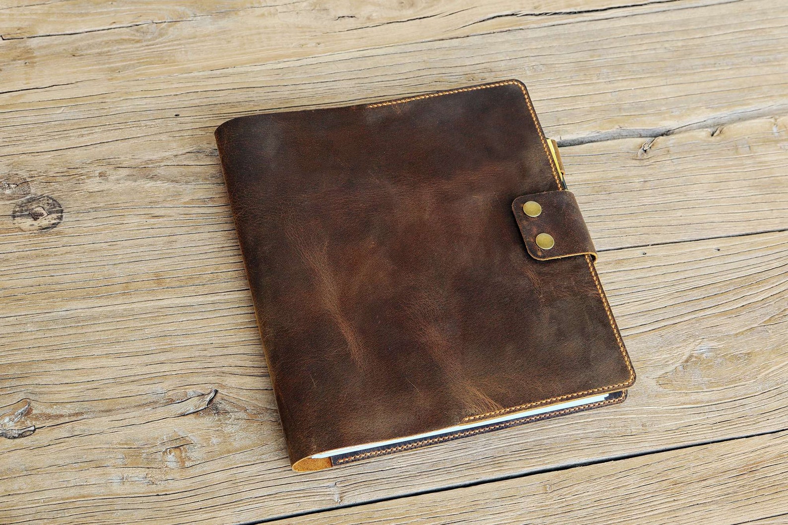 Rustic Leather Cover Case for 5 Five Star Spiral Notebooks - Etsy