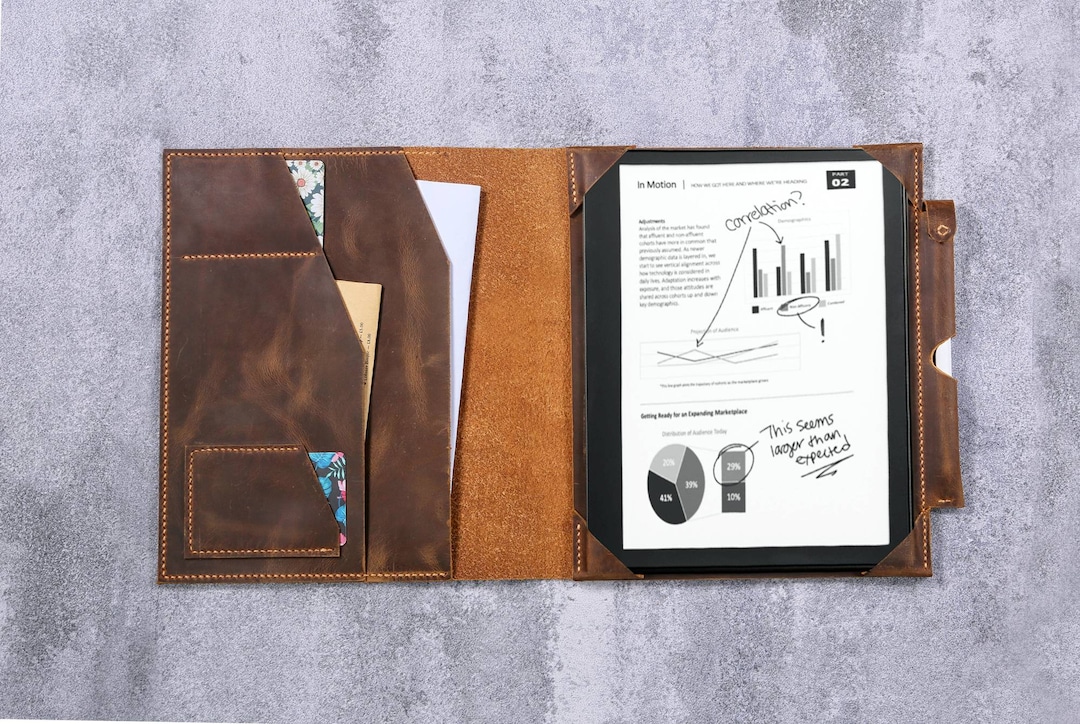 Handcrafted Distressed Leather Cover for Kindle Scribe , Leathe Kindle ...