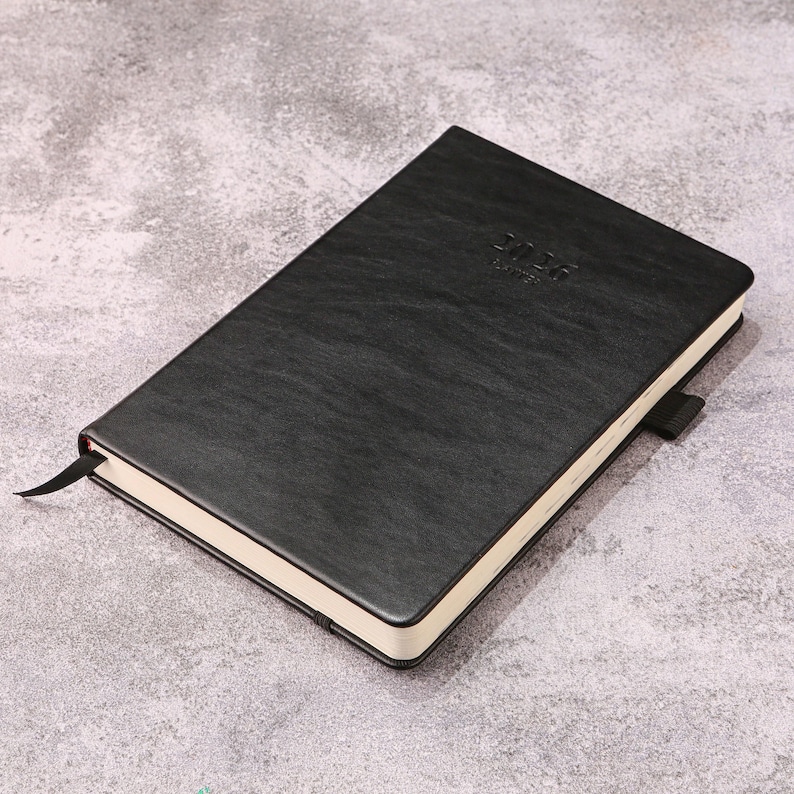 2026 Leather Planner Cover Set, A5 Dated Daily Planner Included (jan ...