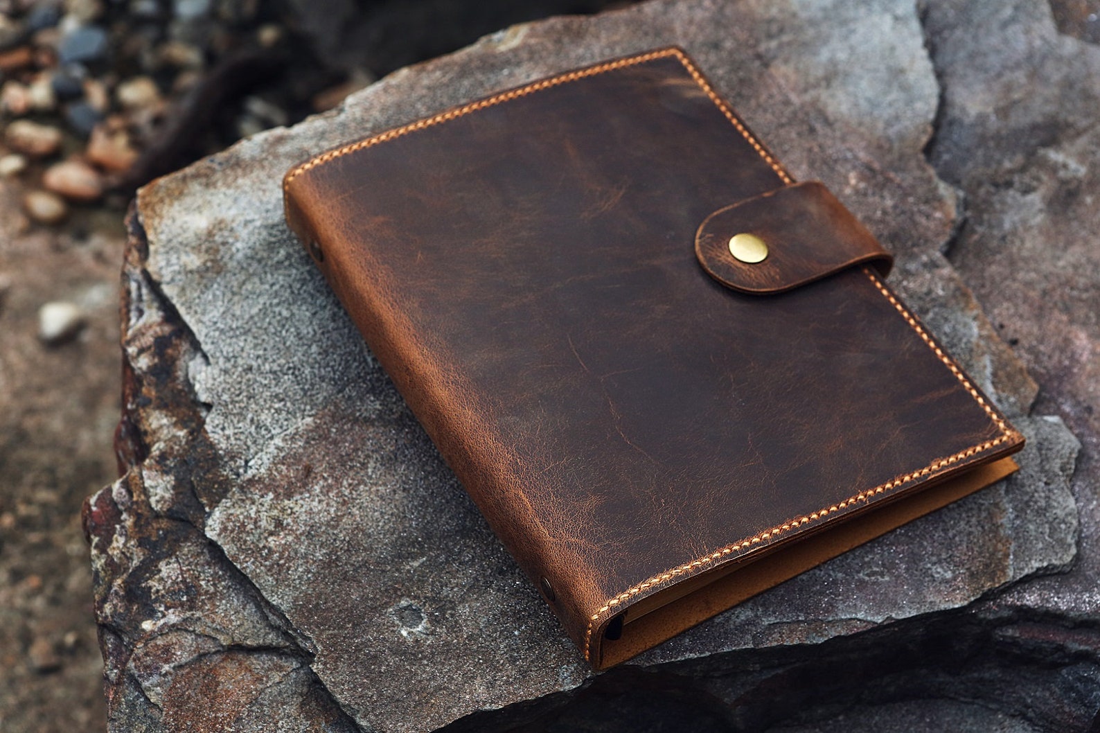 Personalized A5 Leather Binder Notebook / A5 Leather Organizer - Etsy