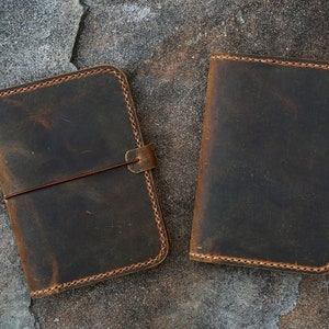 Personalized Refillable Leather Pocket Journal Diary , Leather Mini ...
