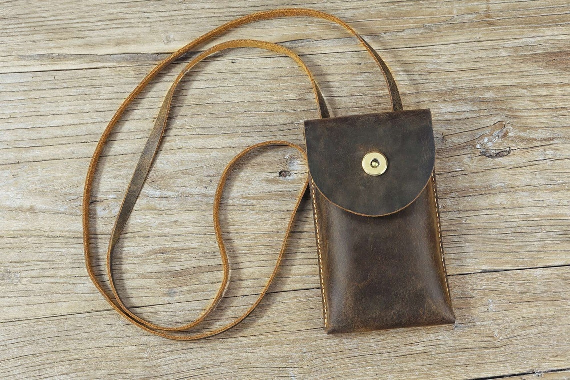 Vintage Retro Leather Small Crossbody Purse Distressed - Etsy