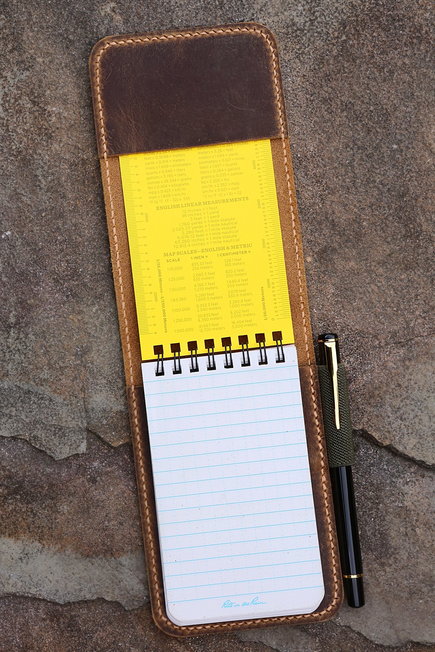 Personalized Real Genuine Leather Notepad Cover for Rite in | Etsy