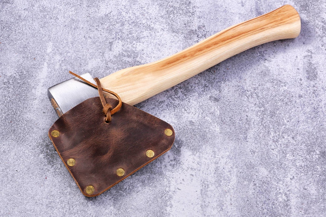 Leaher Axe Head Sheath Protect Cover , Leather Hatchet Sheath , Axe ...