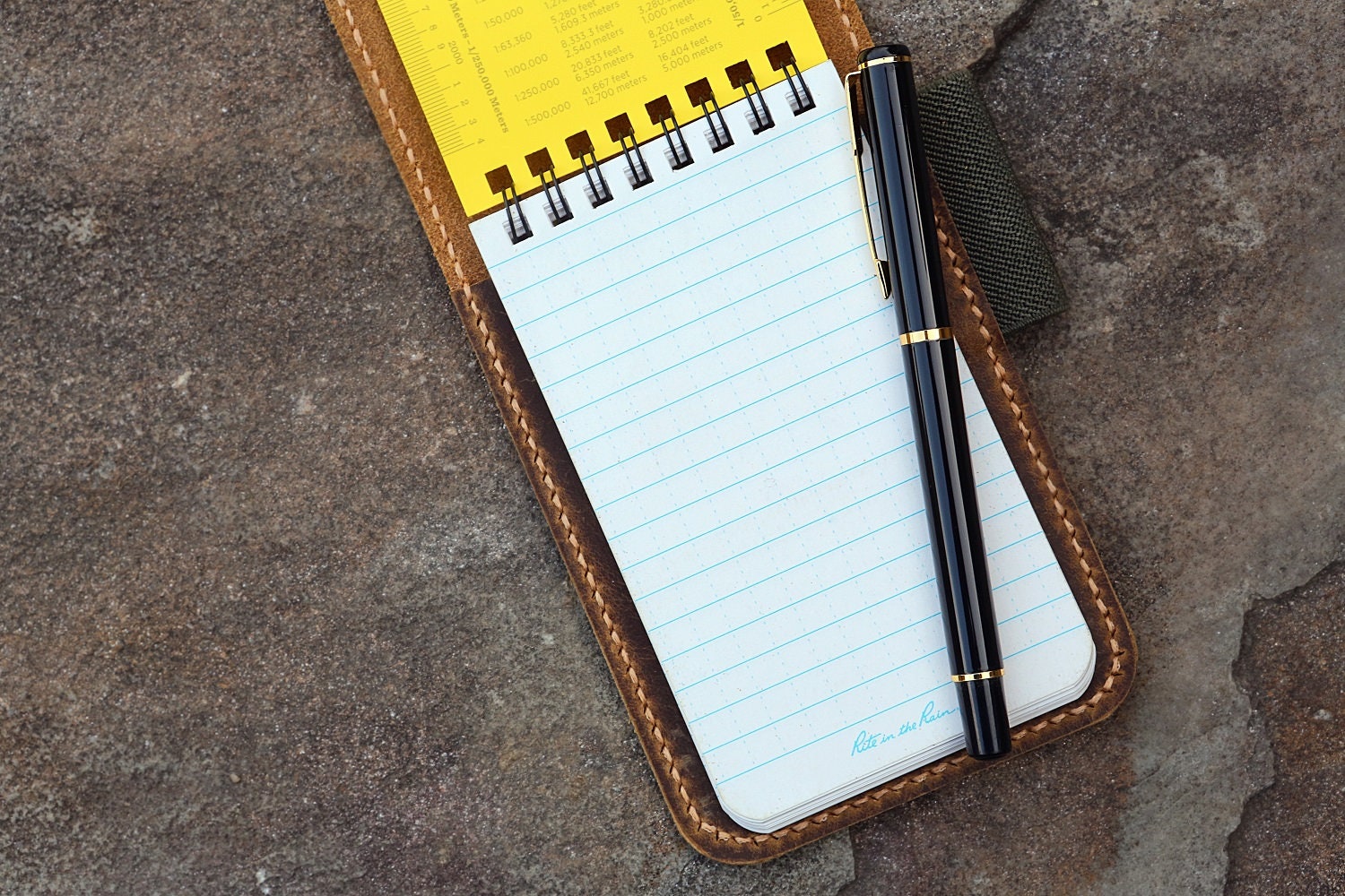 Personalized Real Genuine Leather Notepad Cover for Rite in | Etsy