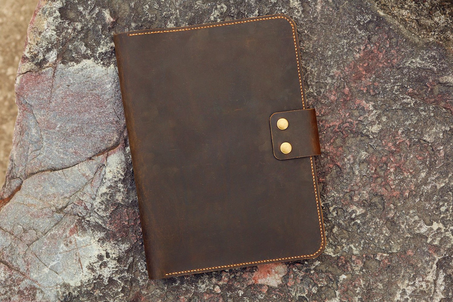 Personalized Vintage Leather Notepad Holder for TOPS Legal Pad | Etsy