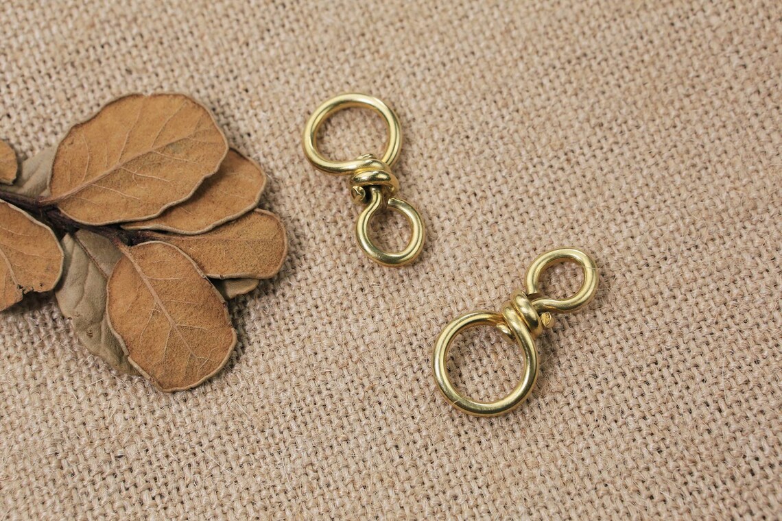 1 PCS Heavy Duty Solid Brass Swivel Connector Loop Hook for - Etsy
