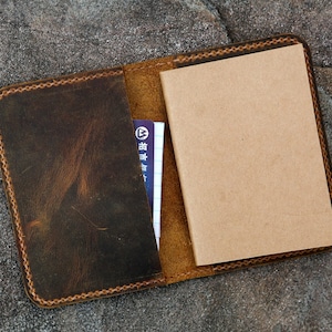 Personalized Refillable Leather Pocket Journal Diary , Leather Mini ...