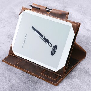 Handcrafted Rugged Leather Folio Cover Case for Supernote A5X A6X ...