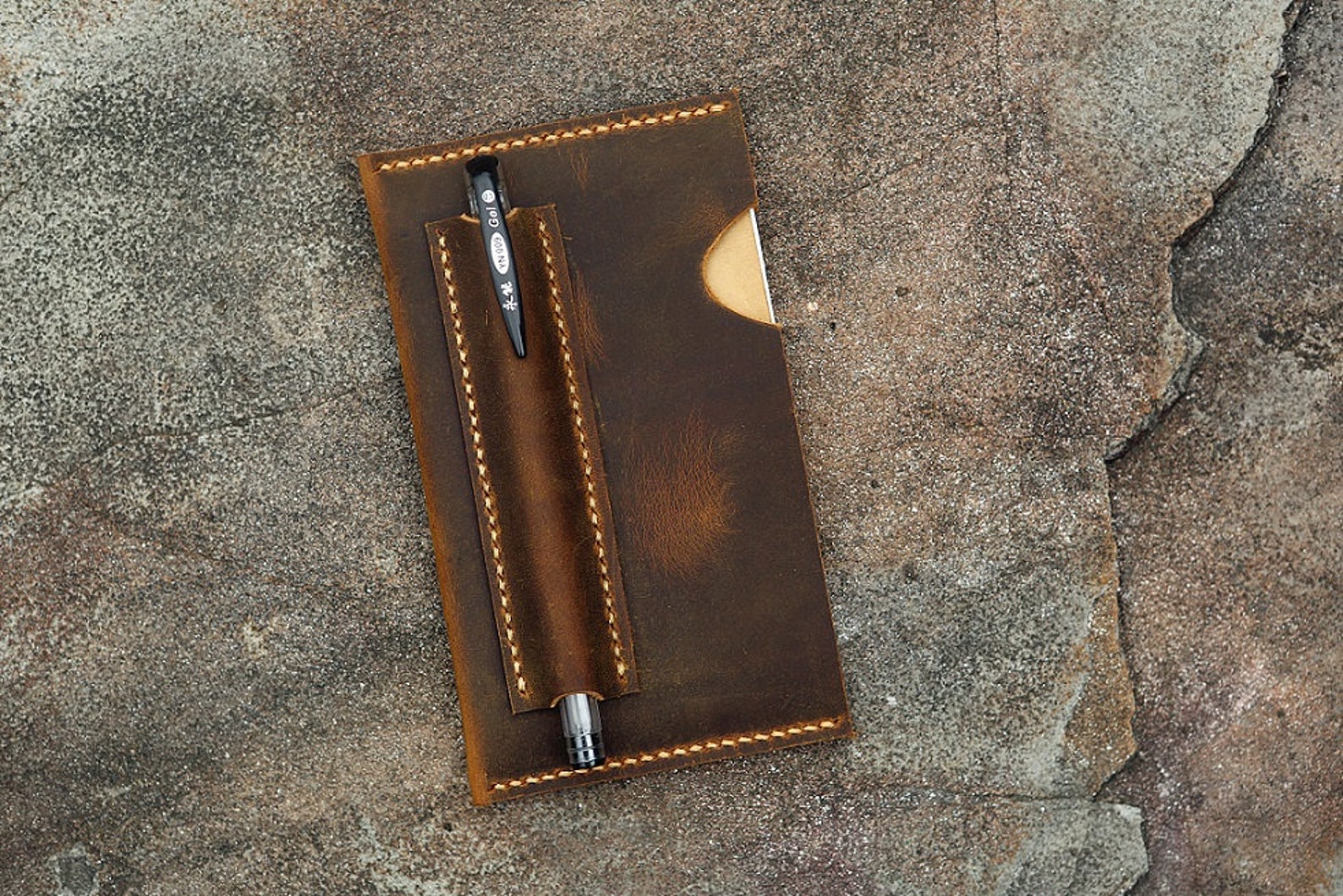 Leather Sleeve for Field Notes Pocket Size / Distressed - Etsy