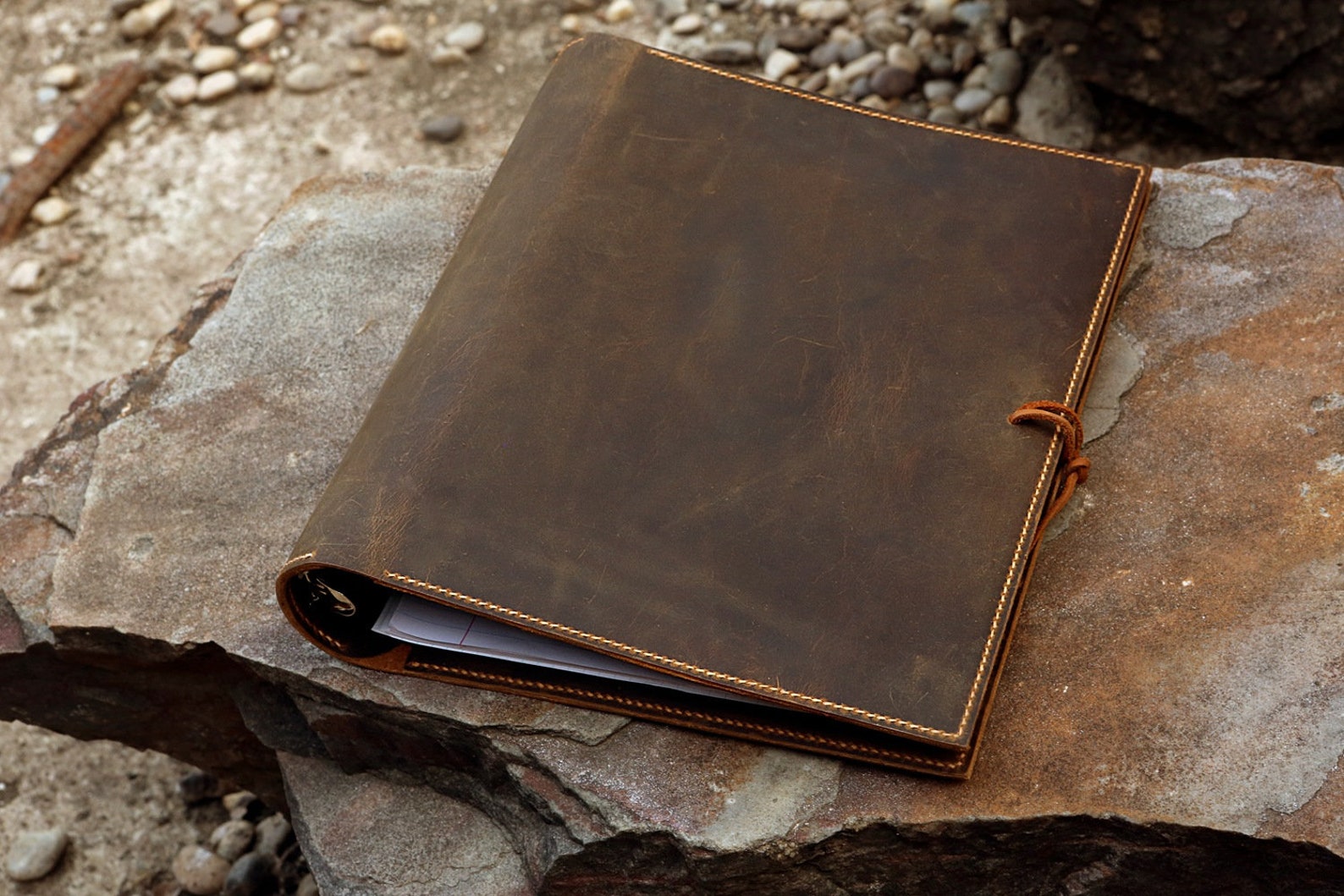Leather 2 Inch 3 Ring Presentation Binder Portfolio Organizer - Etsy