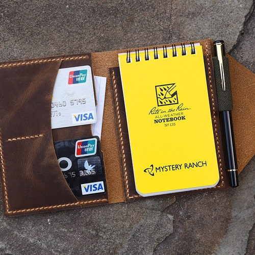 Personalized Real Genuine Leather Notepad Cover for Rite in - Etsy