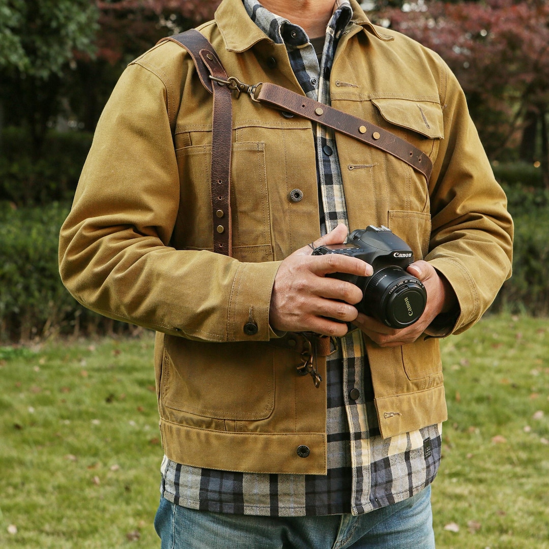 Genuine Leather 3 Point Slinger for Camera, Leather Shoulder Camera ...