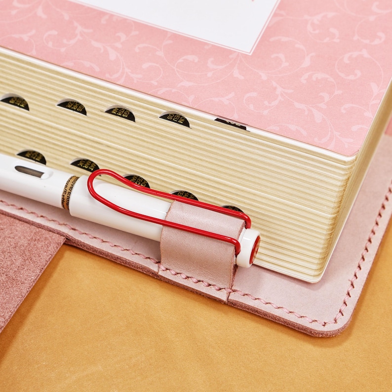 Pink Genuine Leather Bible Case Cover With Handle for KJV Full Size GP ...
