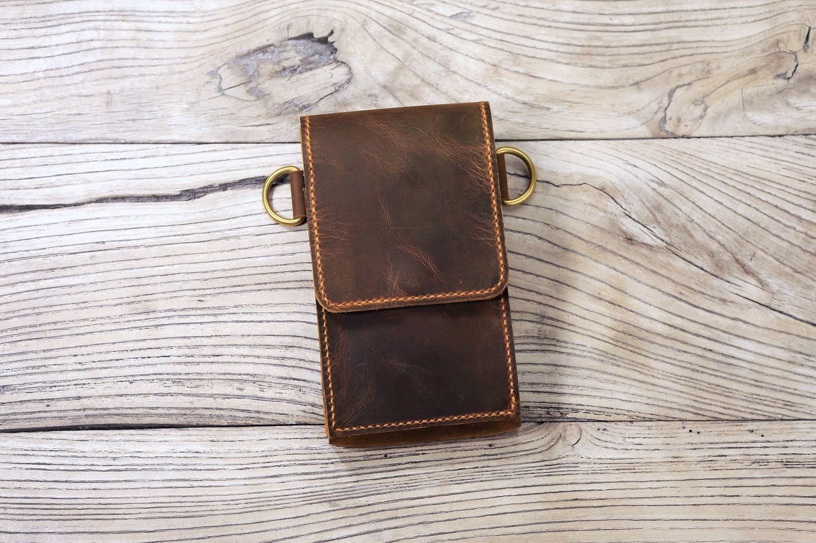 Personalized Leather Crossbody Phone Bag Purse Wallet - Etsy