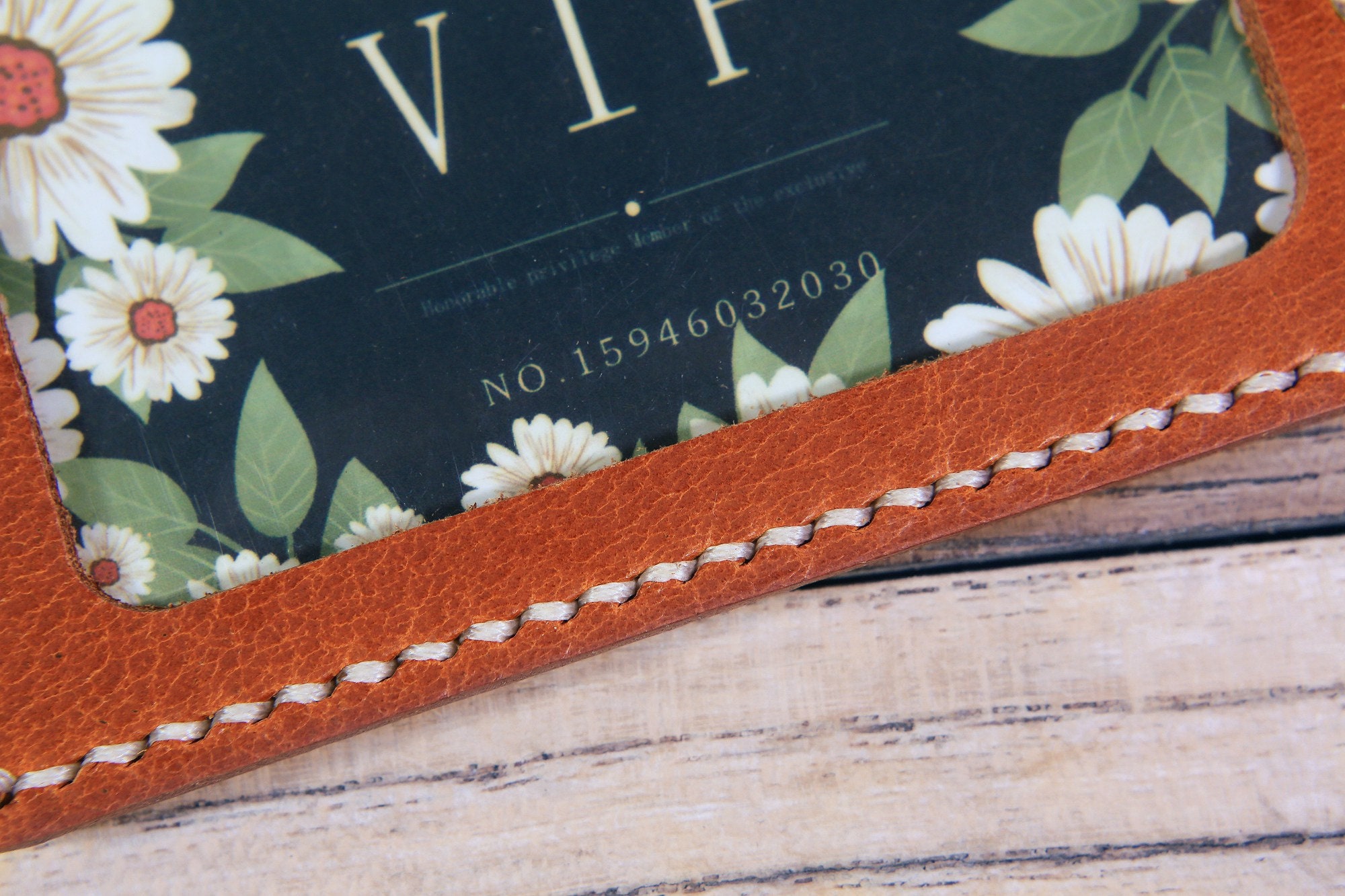 Full Grain Leather Id Badge Holder With Lanyard Real Leather - Etsy