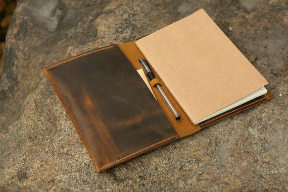 Personalized Vintage Retro Leather Cover Case for A5 Notebook - Etsy