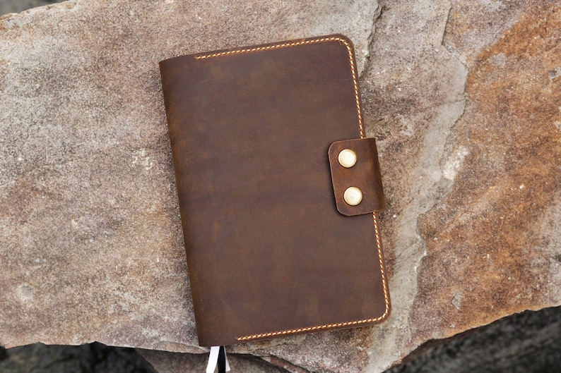 Personalized Rustic Leather Panda Daily Planner Cover Case - Etsy