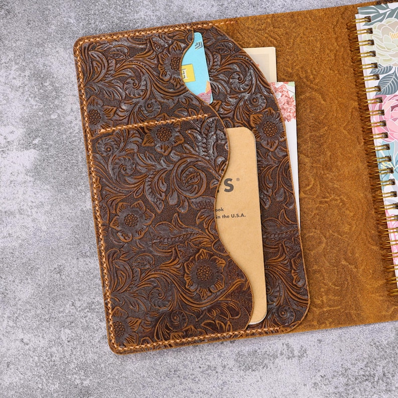 2026 Handmade Leather Planner Set – Customizable Genuine Leather Folio ...