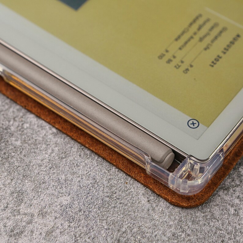 Genuine Leather Folio Case Cover With Pen Holder for Remarkable Paper ...
