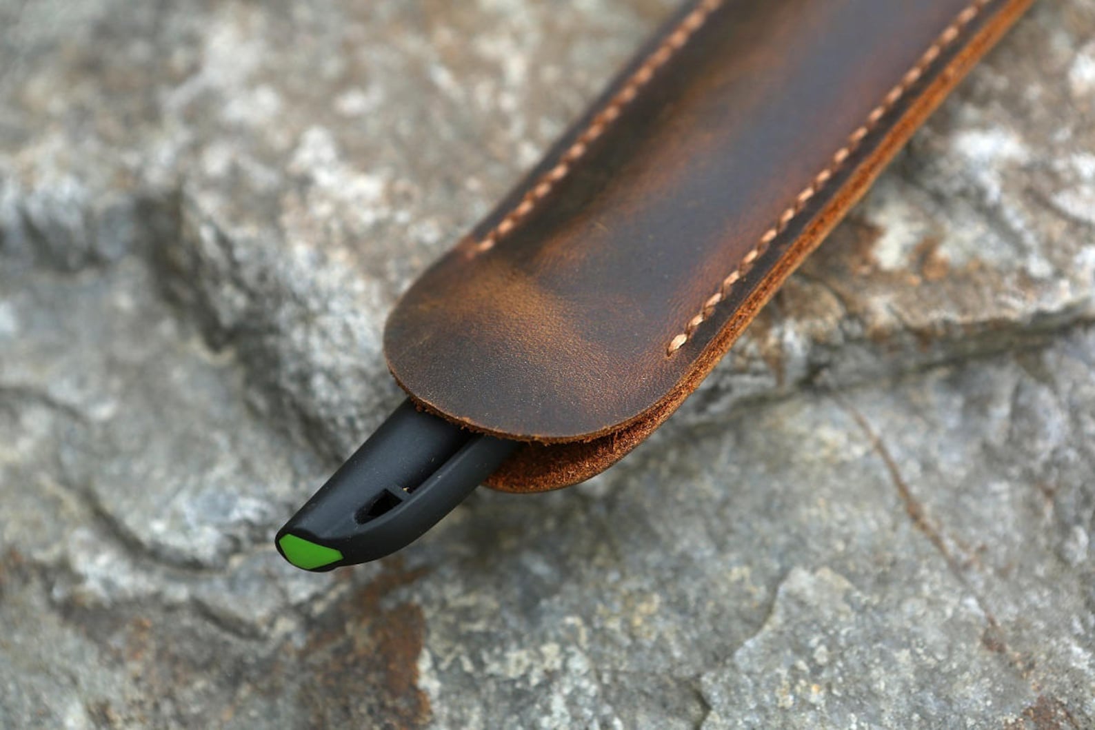 Handmade Distressed Leather Fountain Pen Sleeve / Leather Single Pen ...