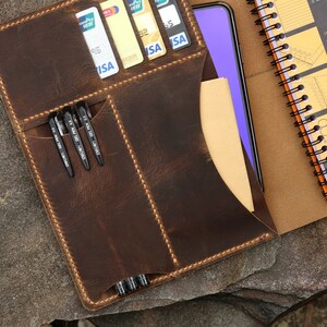 Personalized Real Genuine Leather Cover Portfolio for RHODIA - Etsy