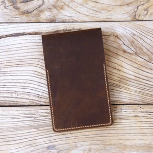 Personalized Vintage Brown Leather Golf Scorecard Holder Cover , Custom ...