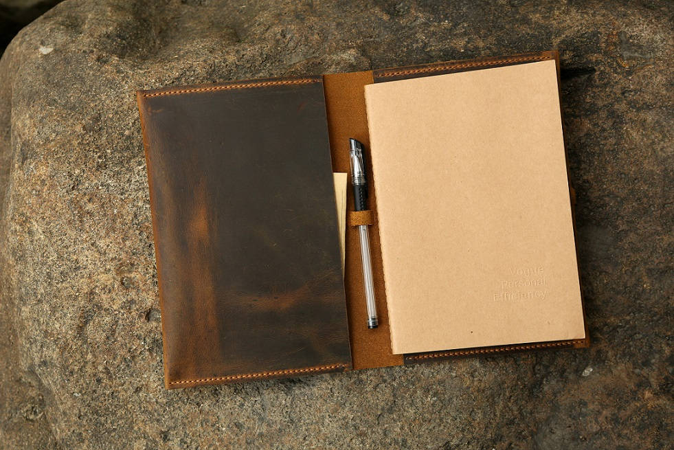Personalized Vintage Retro Leather Cover Case for A5 Notebook | Etsy