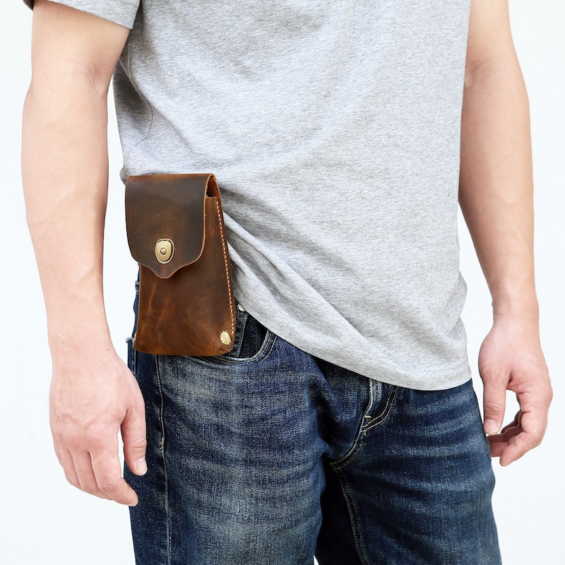 Leather Cell Phone Case With Belt Loop - Etsy